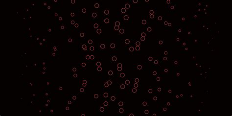 Dark Red Vector Texture With Disks Illustration With Set Of Shining Colorful Abstract Spheres