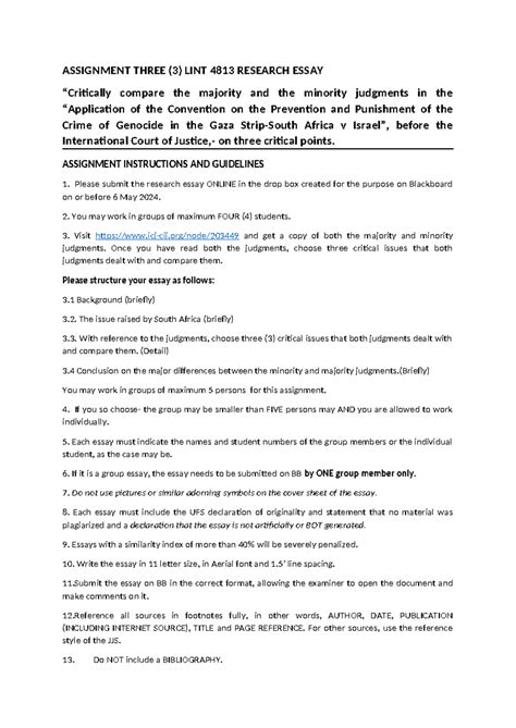 Assignment 3 Lint 4813 Research Essay Assignment Three 3 Lint 4813 Research Essay