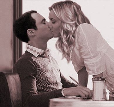 Jim Parsons Kissing Kaley Cuoco