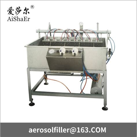 Empty Spraying Can Leakage Testing Machine Aerosol Filling Line From