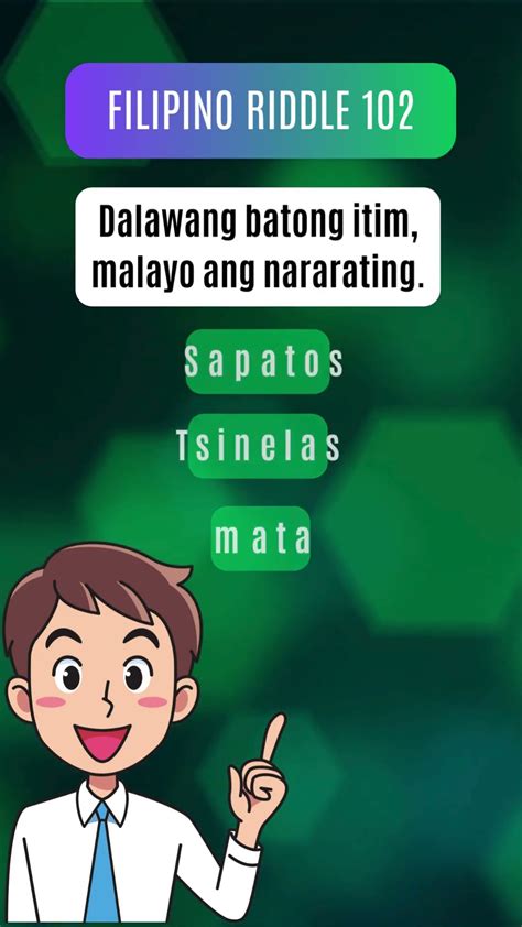 Filipino Riddle 102 YouTube