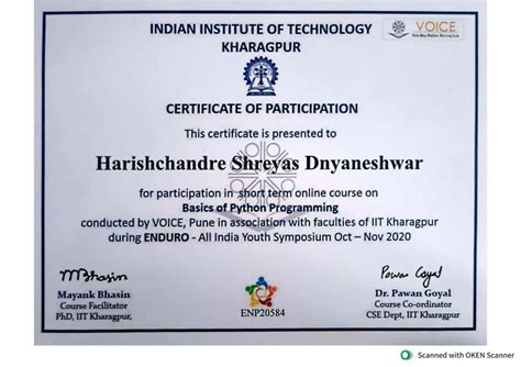 shreyas h on linkedin iitkharagpur pythonprogramming