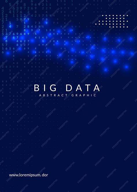 Premium Vector Big Data Background Technology For Visualization