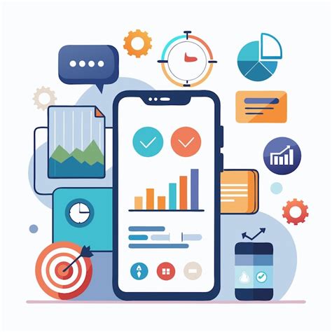 Mobile Online Data Monitoring Analysis And Management Illustrations
