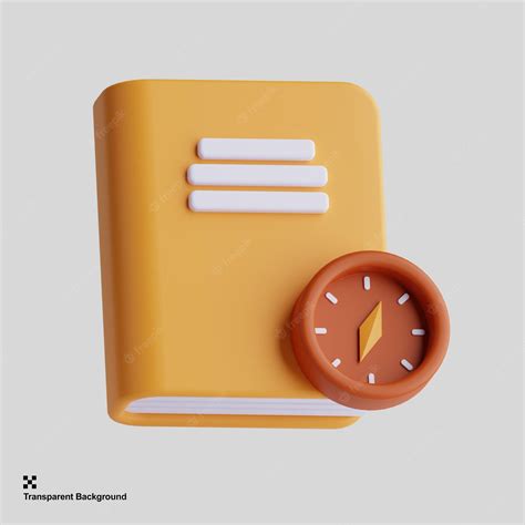Premium Psd 3d Rendering Guide Book Illustration