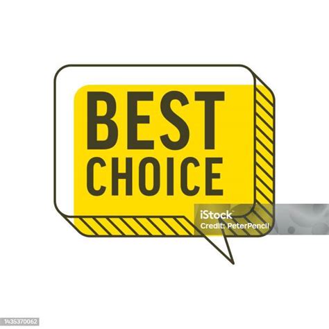 최선의 선택 2d 및 3d 음성 버블 알림 템플릿 텍스트가 있는 벡터 스톡 일러스트레이션 1위에 대한 스톡 벡터 아트 및 기타