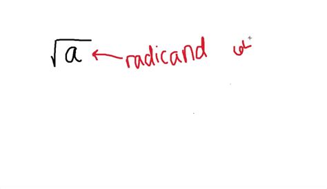 In The Symbol √ A The Integer N Is Called The Numerade