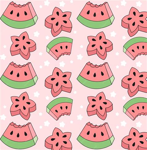 Premium Vector Cute Watermelon Pattern Watermelon Vector