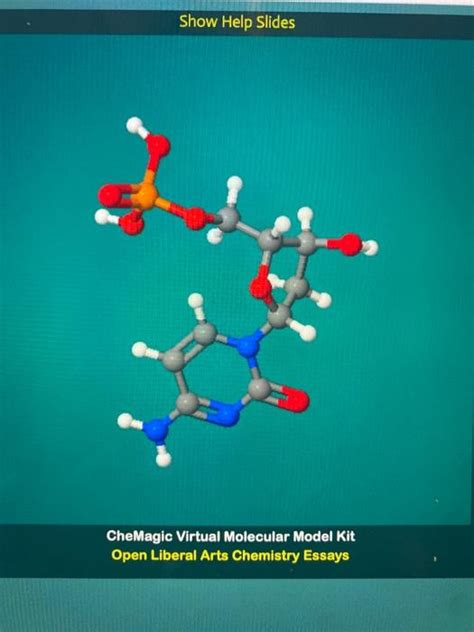 Solved Show Help Slides Chemagic Virtual Molecular Model Kit