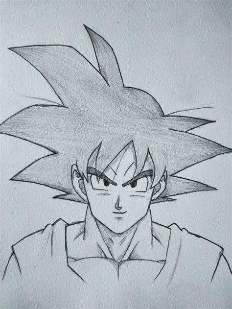 How To Draw Goku From Dragon Ball Step By Step Video Goku Drawing Goku