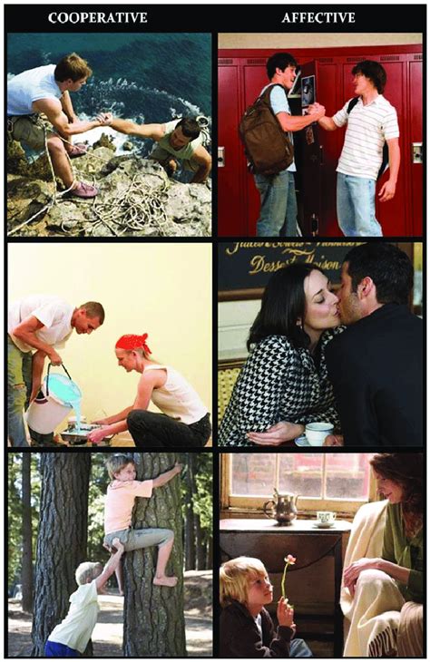 Examples Of Pictures Depicting Cooperative Vs Affective Interactions