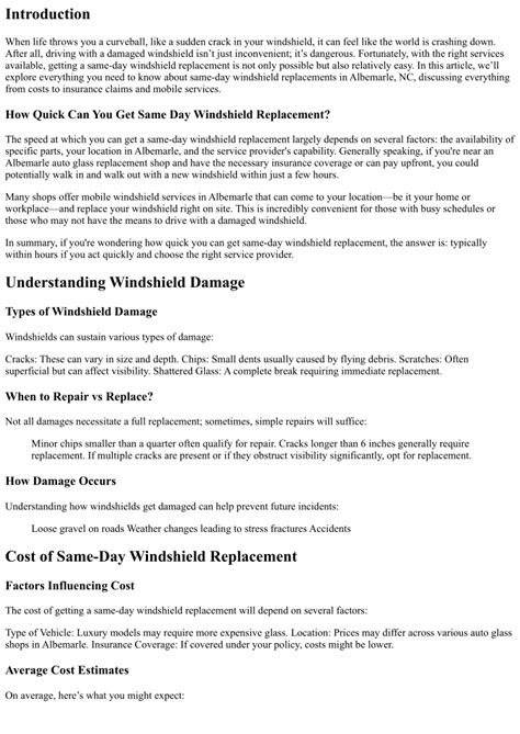 Ppt How Quick Can You Get Same Day Windshield Replacement Powerpoint