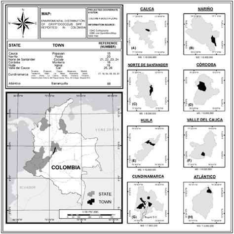 Distribution Of Environmental Isolations Of Cryptococcus Spp In