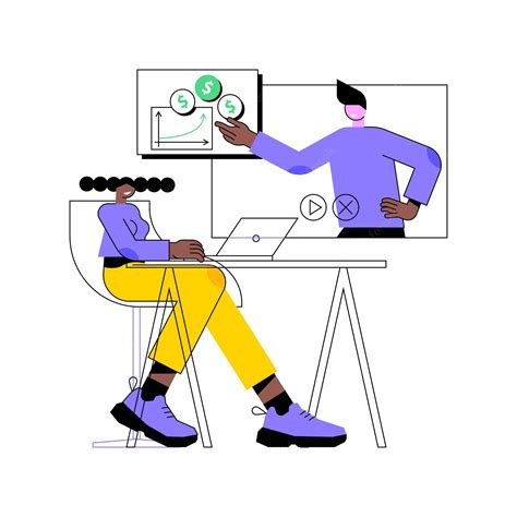 Premium Vector Online Workshop Abstract Concept Vector Illustration