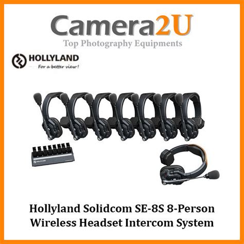 Hollyland Solidcom Se 8s 8 Person Wireless Headset Intercom System With Noise Cancellation