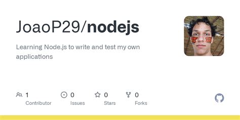 Github Joaop29nodejs Learning Nodejs To Write And Test My Own