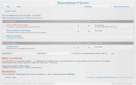 Blue Clouds Phpbb Style Theme Download