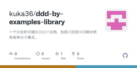 GitHub kuka ddd by examples library 一个综合的领域驱动设计示例包括问题空间战略分析和各种战术模式