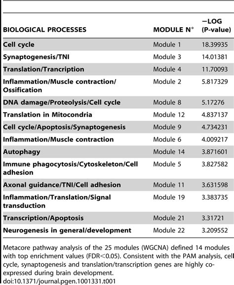 Co Expression Analysis Of All Datasets Is Consistent With The Pam