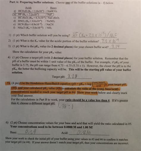 Solved Part A Preparing Buffer Solutions Choose One Of The Chegg