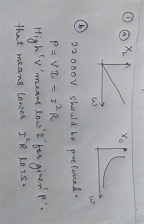 Q Draw The Graph Showing The Variation Of Reactance Of A A Capacitor And B An Inductor