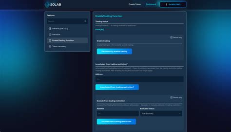 how to create erc 20 token with enabletrading function