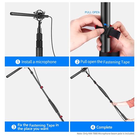 Microfone Boom Arm Neewer Nw 7000 De 0 9 M A 2 4 M De Comprimento Em Promoção Ofertas Na