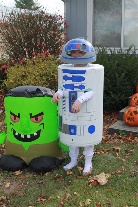 Homemade R2d2 Costume Gonk Droid Costume Droid Halloween Costume