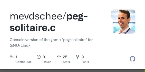 Github Mevdscheepeg Solitairec Console Version Of The Game Peg