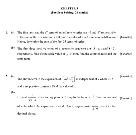 Chapter 3 Problem Solving 24 Marks 1 A The Studyx