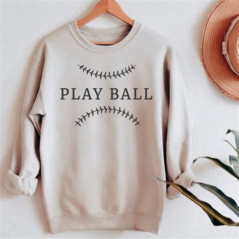 Baseball Sweatshirt Play Ball Sweatshirt Baseball Mama Sweater