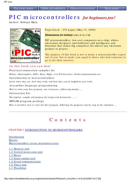 Pic Microcontrollers For Beginners Pic16f84a Pdf Microprocessor Microcontroller