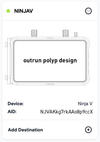 Connect Menu Atomos Stream Support Atomos Connect Menu Atomos Stream Support Atomos