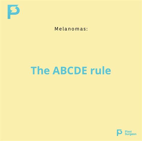 Plastsurgeon On Linkedin The Abcde Rule This Monday We Refreshed On The Abcde Rule Used For…