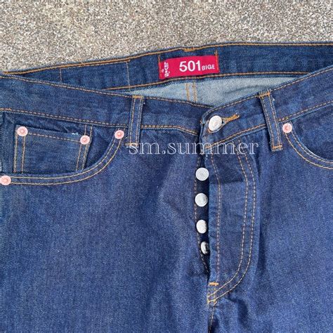 Levis 501แท้ กางเกงยีนส์ลีวาย 501 เป้าซิบกระดุม ริมแดง ขายาวทรงกระบอก Sm Summer Thaipick