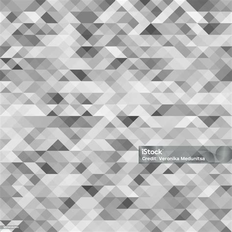 삼각형 패턴입니다 회색 원활한 벡터 모자이크 배경입니다 그레이 삼각형 0명에 대한 스톡 벡터 아트 및 기타 이미지 0명 개념 결정체 Istock
