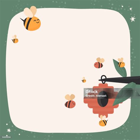 꿀벌 카드 꿀 달콤한 배경 재미있는 버그와 귀여운 포스터 벡터 일러스트레이션 개념에 대한 스톡 벡터 아트 및 기타 이미지 개념 격언 곤충 Istock