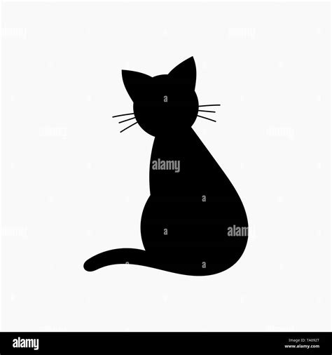 Cat Shape Icon Vector Illustration Stock Vector Image And Art Alamy