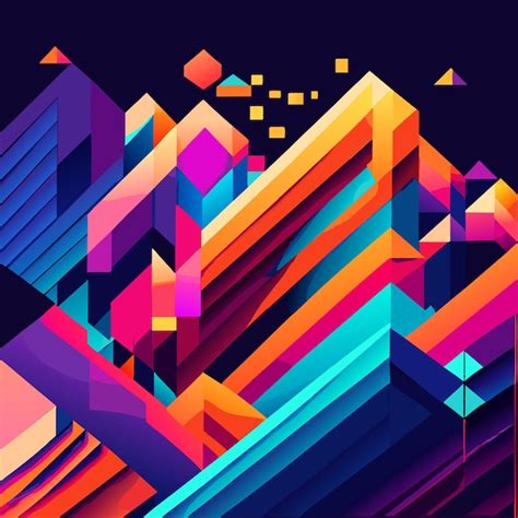 Premium Vector Abstract 3d Colorful Background Wallpaper