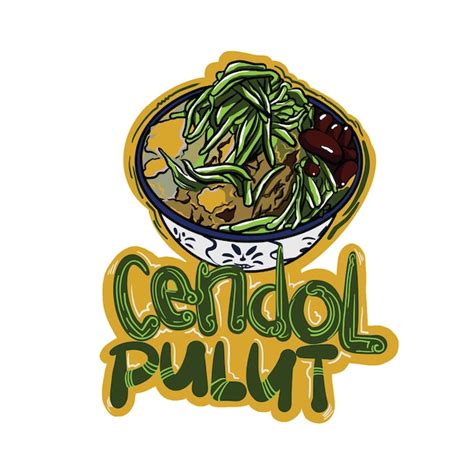 Premium Vector Hand Drawn Cendol Pulut Illustration