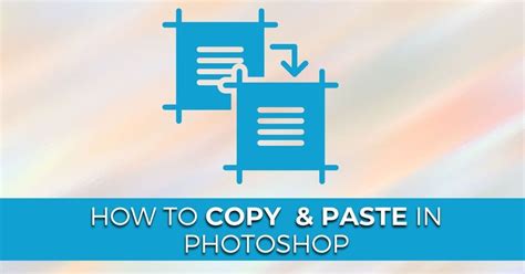 How To Copy And Paste In Photoshop Step By Step