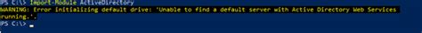 Fix Unable To Find A Default Server With Active Directory Web Services Running Theitbros