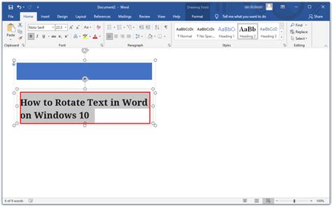 How To Rotate Text In Word How To Rotate Text In Word
