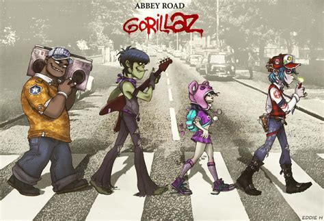 Download Gorillaz 4k Abbey Road Wallpaper