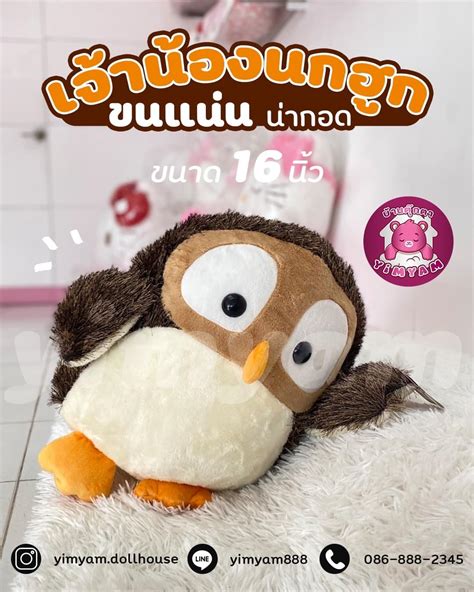 🦉น้องนกฮูกตัวกลมป๊อก🦉 ตุ๊กตาน้องนกฮูกน้อย แต่ตัวไม่น้อยน้าาา นอกจากตาจะกลมโตโซแบ๊วแล้ว ตัวน้องก็