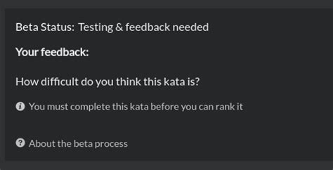 The Feedback UI Is Visible For Not Completed Beta Katas Issue 2044