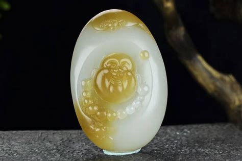 【古氏和田玉】百不获一的和田老坑糖白玉佛像玉雕，极细极润