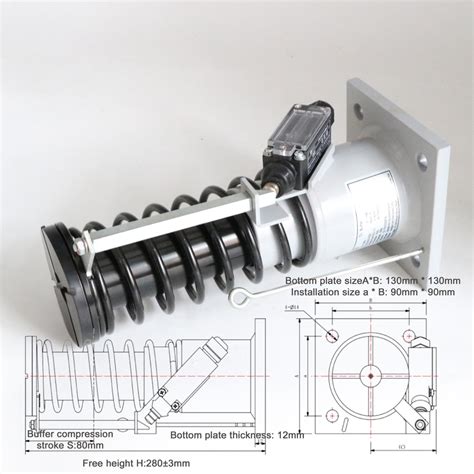 Elevator Oil Buffer Lift Hydraulic Buffer Oil Pressure Buffer For Elevator Safety Parts