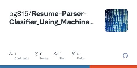GitHub Pg Resume Parser Clasifier Using Machine Learning