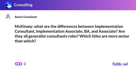 Mckinsey What Are The Differences Between Implementation Consultant